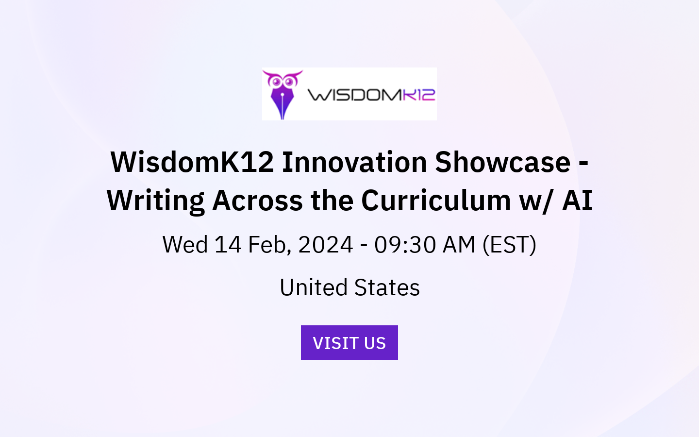 WisdomK12 Innovation Showcase - Writing Across the Curriculum w/ AI